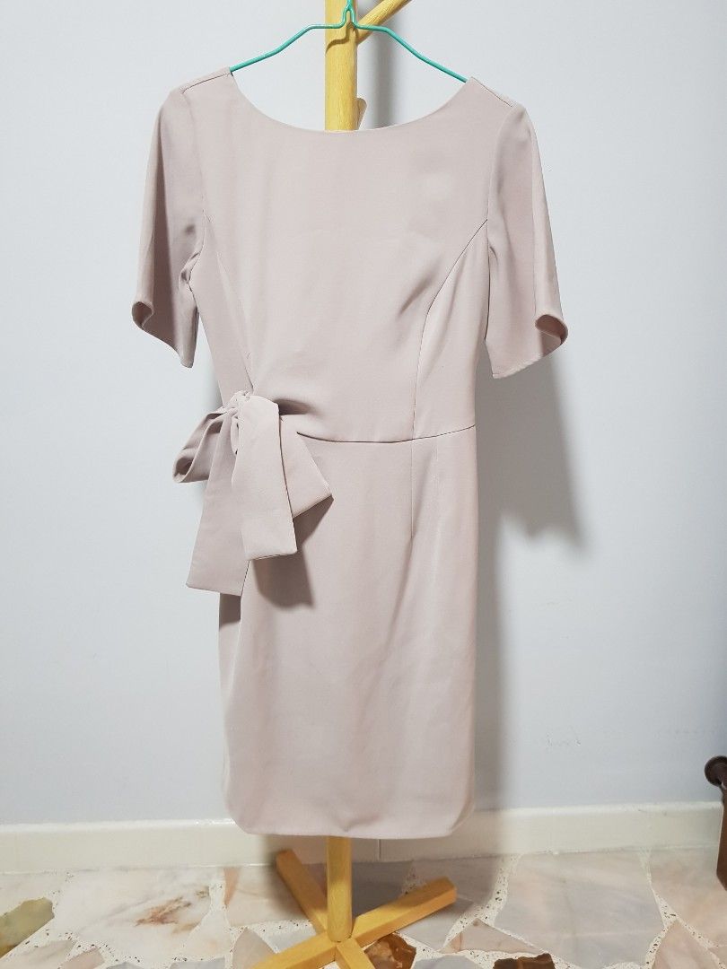 Dusty Pink Office Dress, Women's Fashion, Dresses & Sets, Dresses on ...