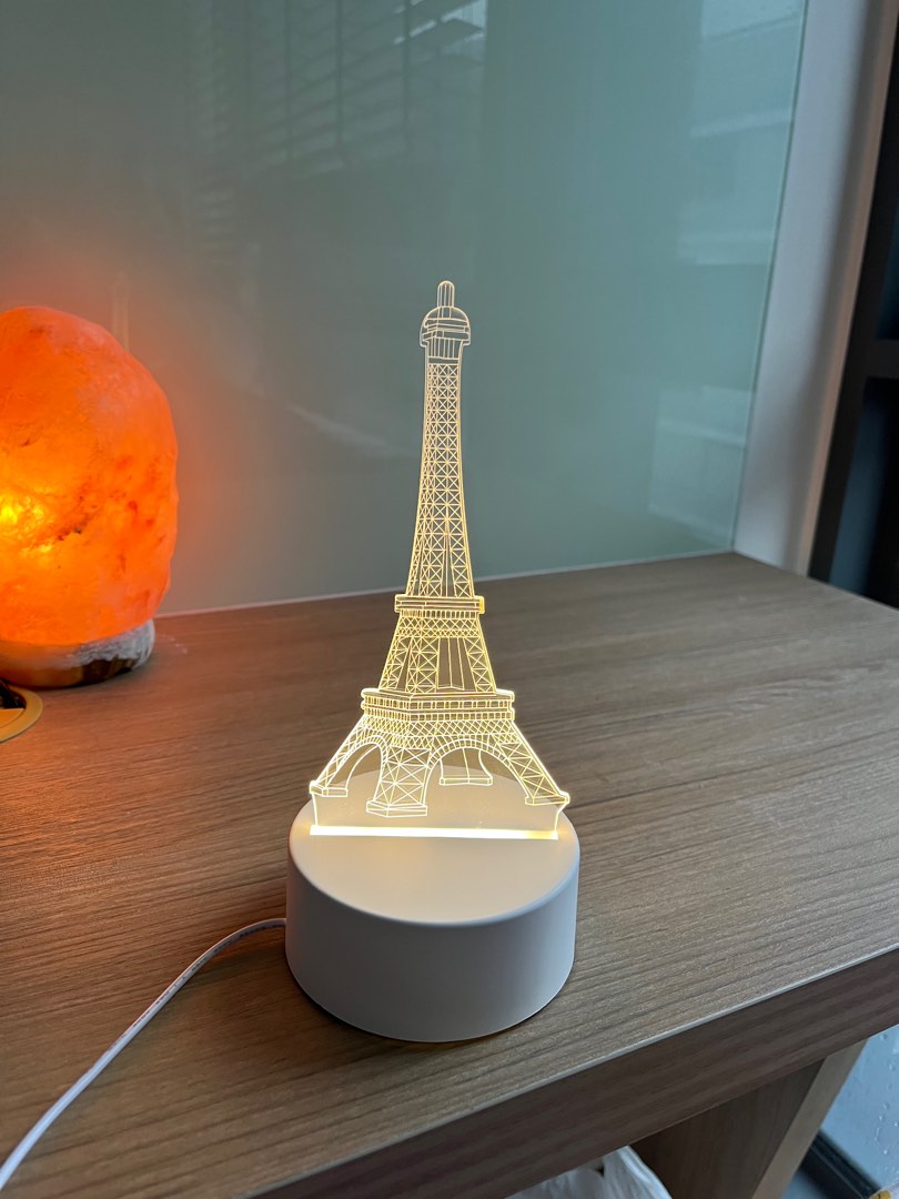 Eiffel Tower Table Light, Furniture & Home Living, Home Decor, Other ...