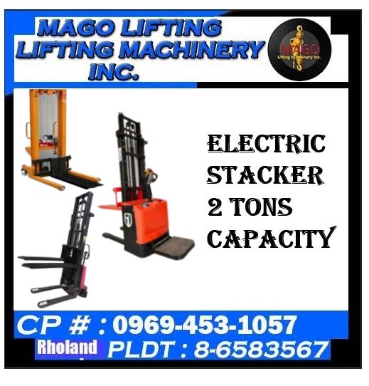 Electric Stacker 2 Tons Capacity, Commercial & Industrial, Construction ...