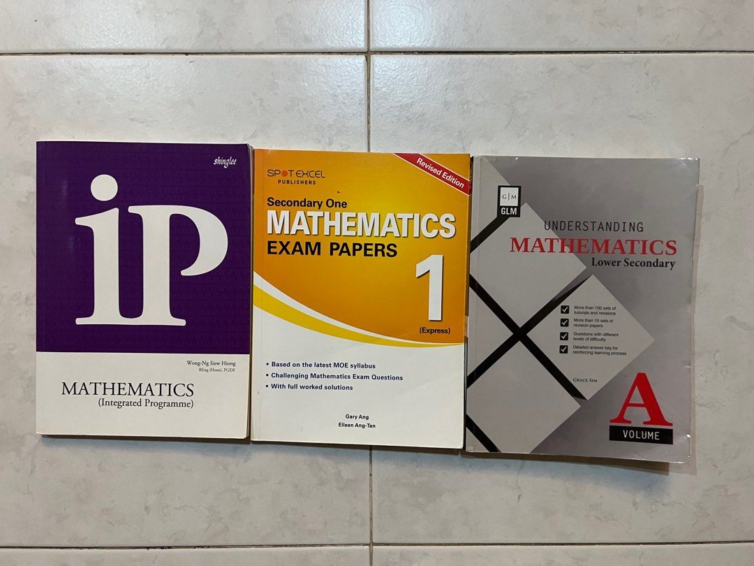 Elementary mathematics assessment books secondary 1,2,3,4 express, IP ...