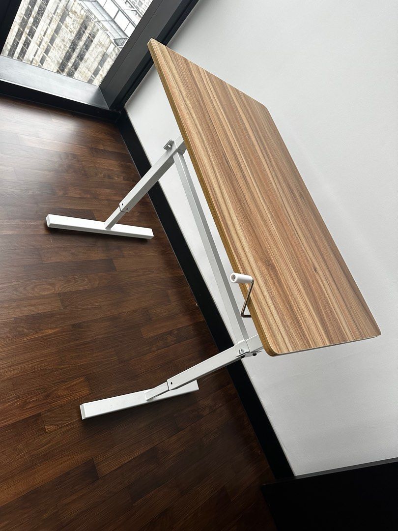 Elevating office table for sales, Furniture & Home Living, Furniture ...