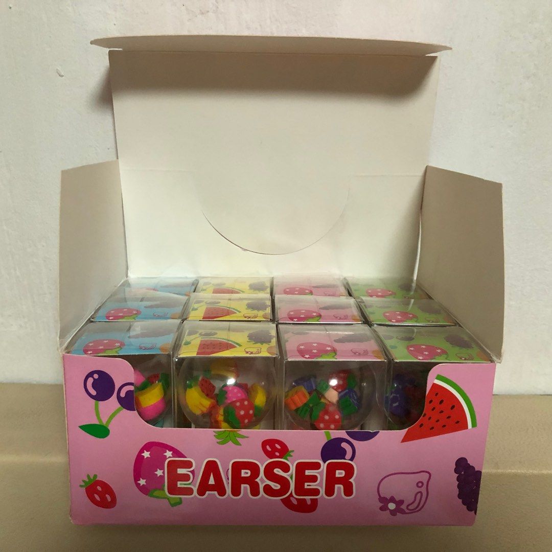 Eraser Rubber Dispenser Gachapon Party, Hobbies & Toys, Stationery ...