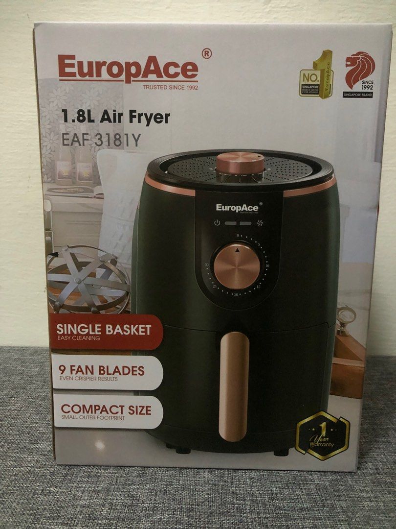 EUROPACE EAF 3181Y AIR FRYER (1.8L) EMERALD GREEN, TV & Home Appliances ...
