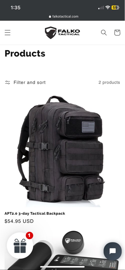 Falko Tactical Backpack, Men's Fashion, Bags, Backpacks on Carousell