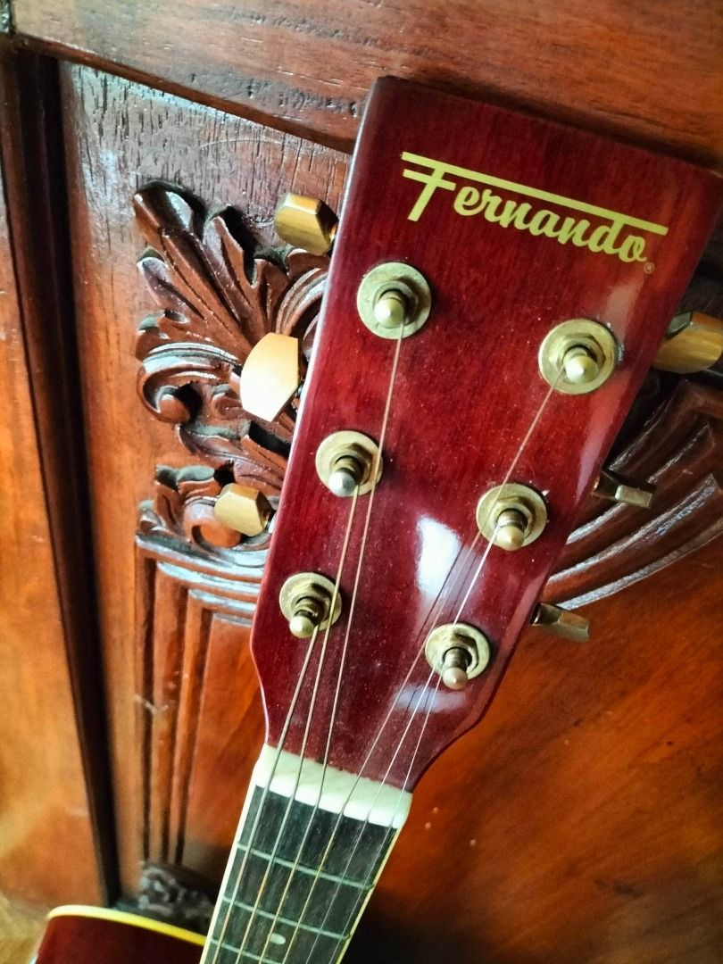 Fernando AW-41C Acoustic Guitar, Hobbies & Toys, Music & Media, Musical ...