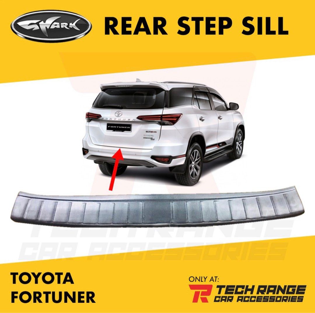 Fortuner Rear Step Sill Guard (2016 and up), Car Parts & Accessories ...