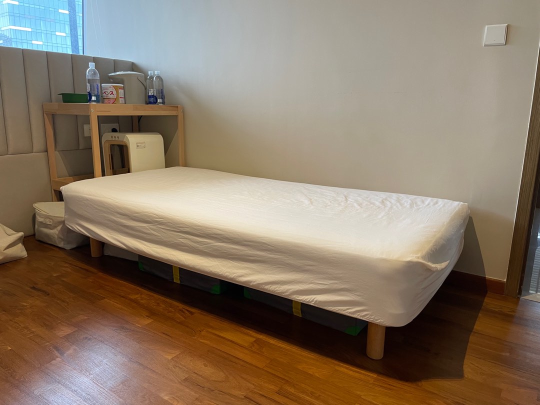 Single size Muji bed, Furniture & Home Living, Furniture, Bed Frames ...