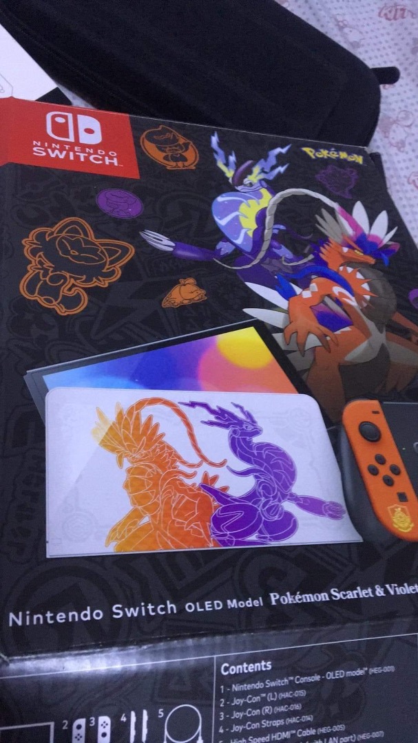 FS NINTENDO SWITCH SCARLET ED OLED, Video Gaming, Video Game Consoles ...