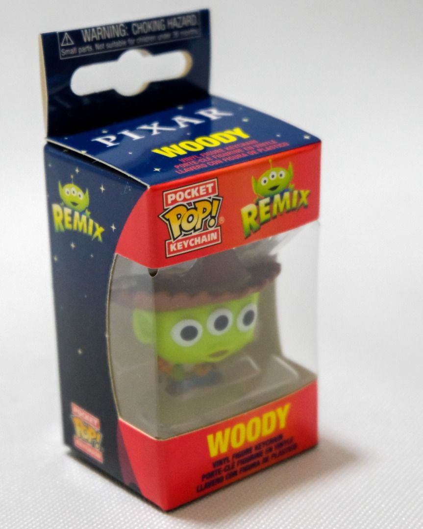 Funko Keychain Pixar Remix Alien Woody Vinyl Figure, Hobbies & Toys ...
