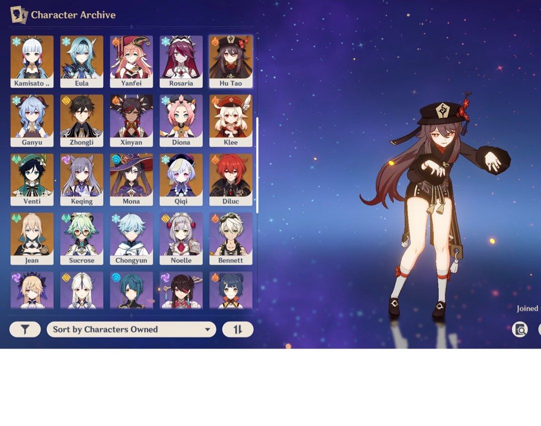 GENSHIN ACC 5* x32 Hutao, Zhongli, Baal, Baizhu et cetera, Video Gaming ...