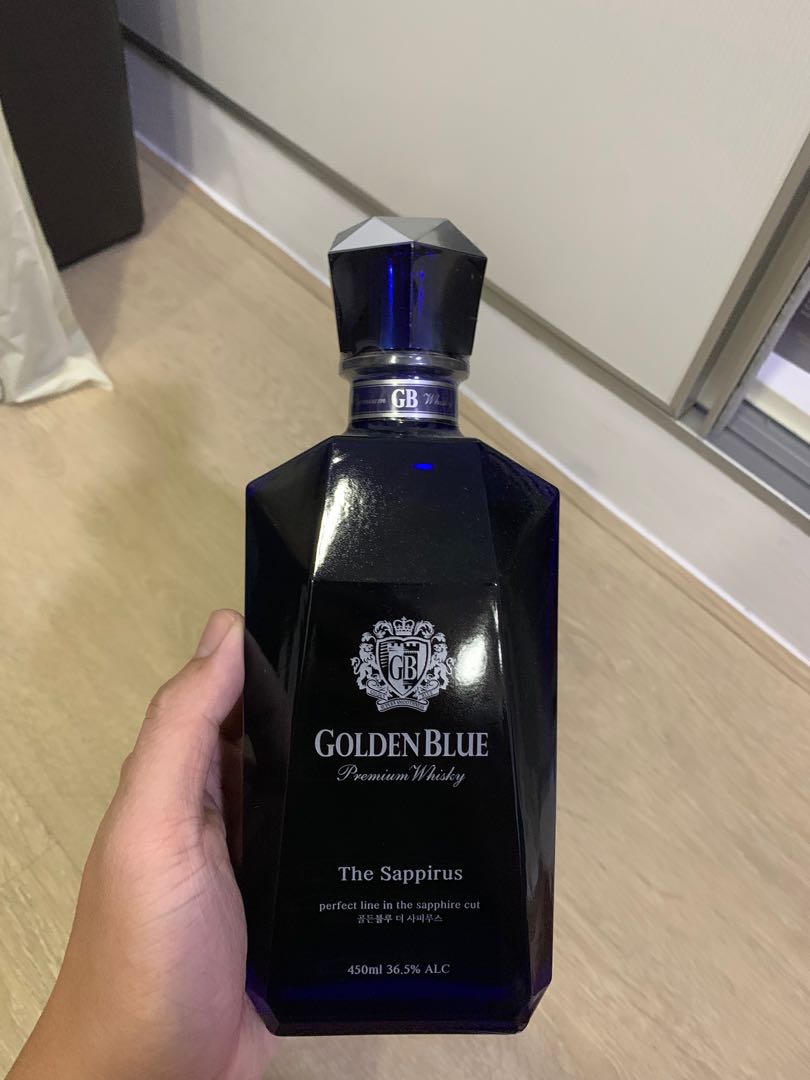 Golden Blue Korean Whisky, Food & Drinks, Alcoholic Beverages on Carousell