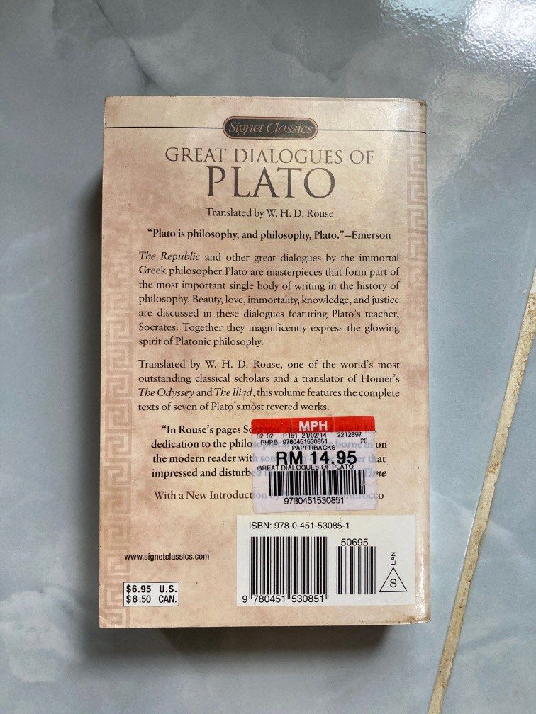 Great Dialogues of Plato, Hobbies & Toys, Books & Magazines, Storybooks on Carousell