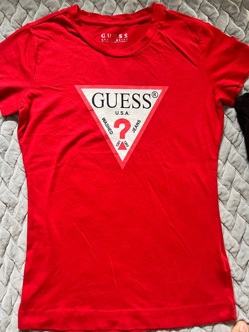 guess shirts, Women's Fashion, Tops, Shirts on Carousell