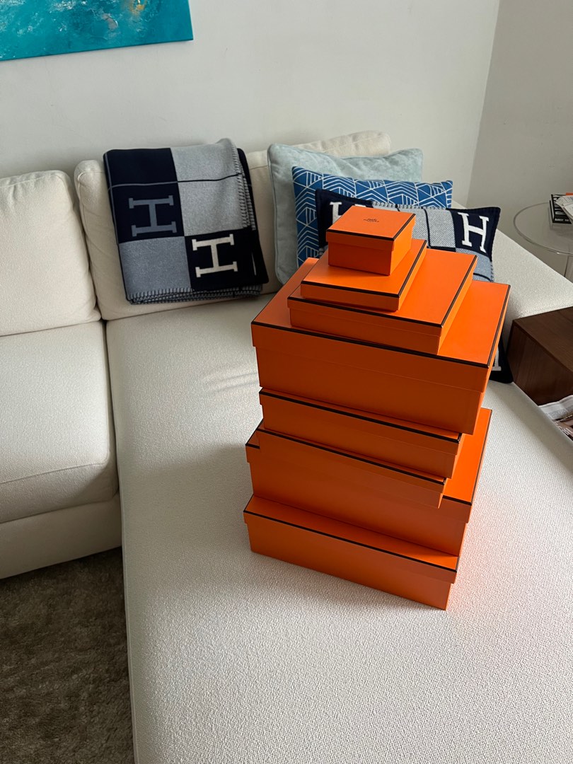 Hermes boxes and paper bags, Luxury, Accessories on Carousell