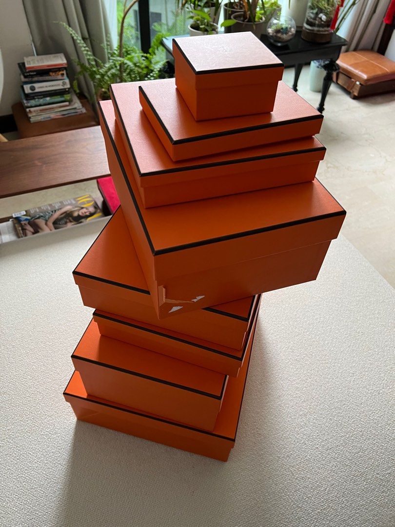 Hermes boxes and paper bags, Luxury, Accessories on Carousell