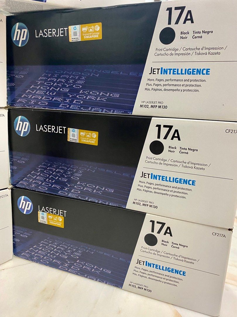 HP 17A CF217A Black Original LaserJet Toner Cartridge, Computers & Tech ...