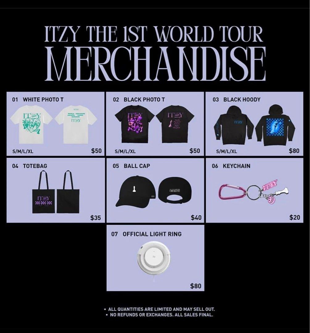 htb: [concert merch] itzy the 1st world tour, Hobbies & Toys ...