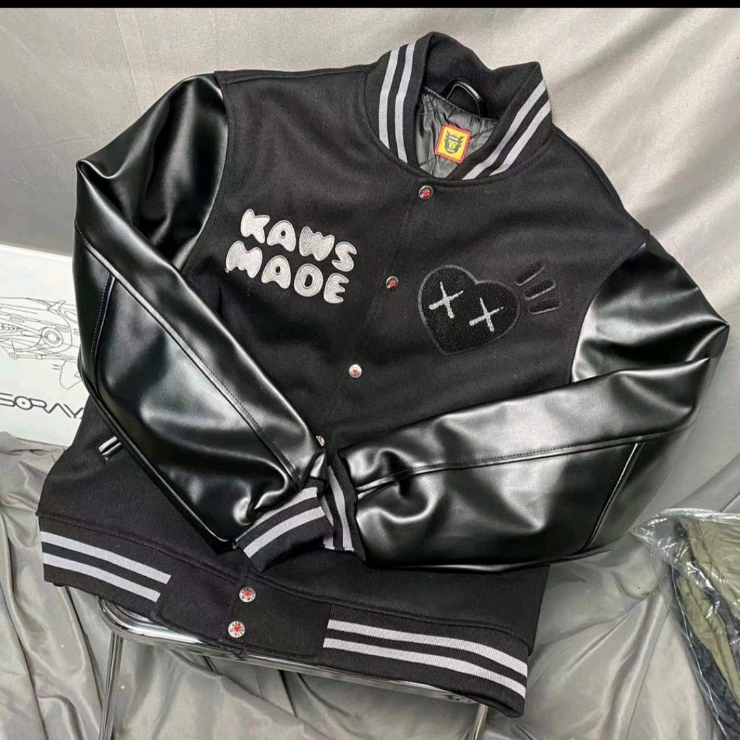 HUMAN MADE X KAWS VARSITY JACKET, Men's Fashion, Coats, Jackets and ...