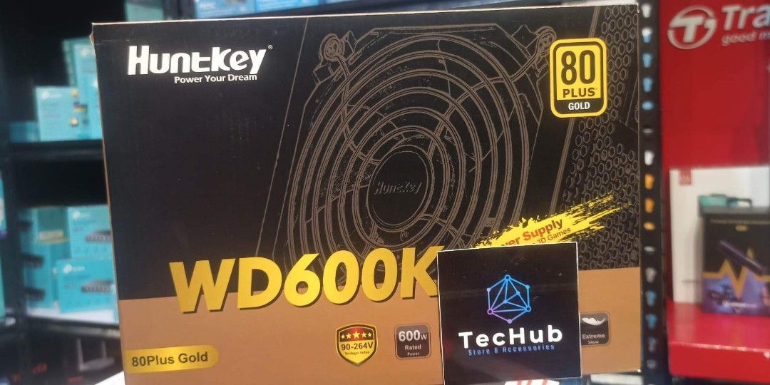 Huntkey 600W 80Plus Gold True Rated PSU WD600K, Computers & Tech, Parts & Accessories, Computer ...