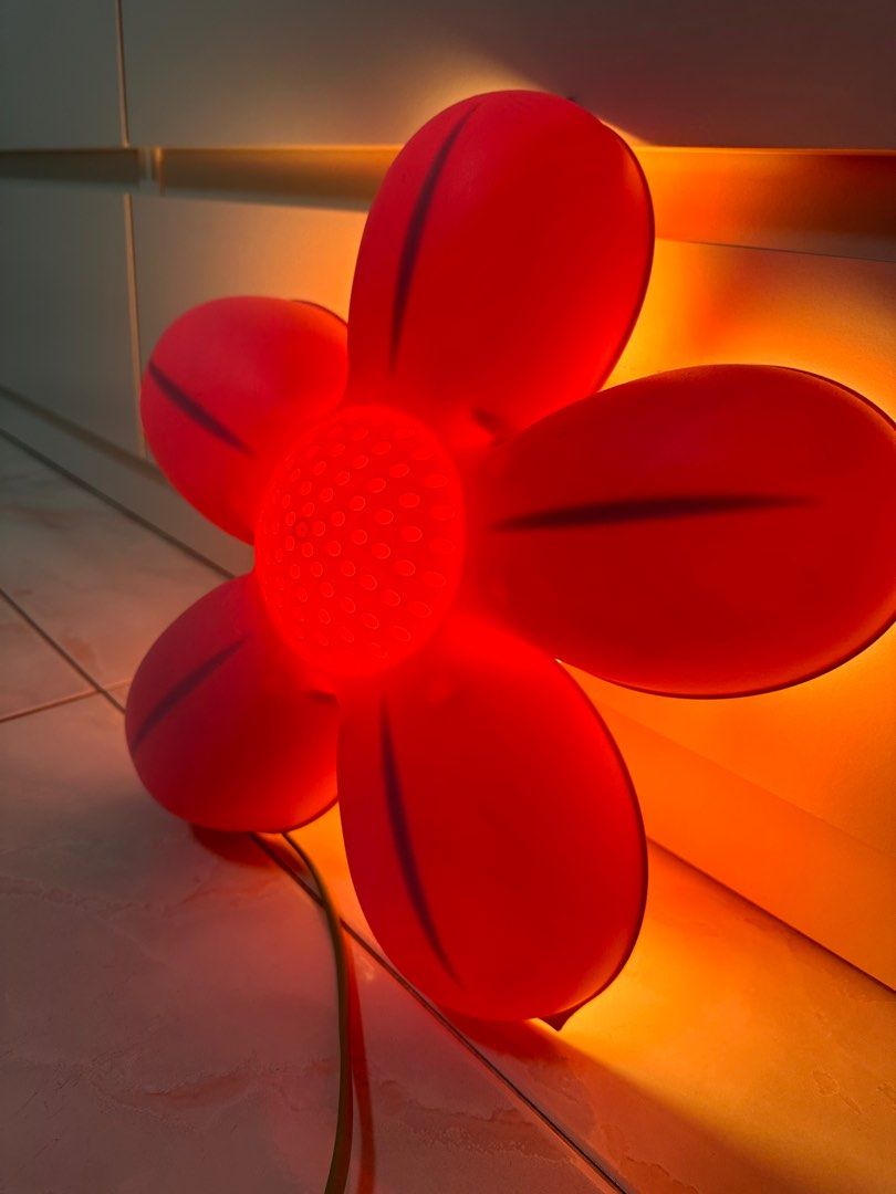 Ikea flower wall lamp, Furniture & Home Living, Lighting & Fans ...
