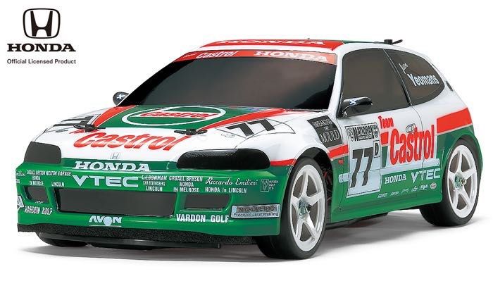 2023 Incoming - Tamiya Honda Civic Castrol Body Shell Set - rare brand new 1/10 bodyshell for ...