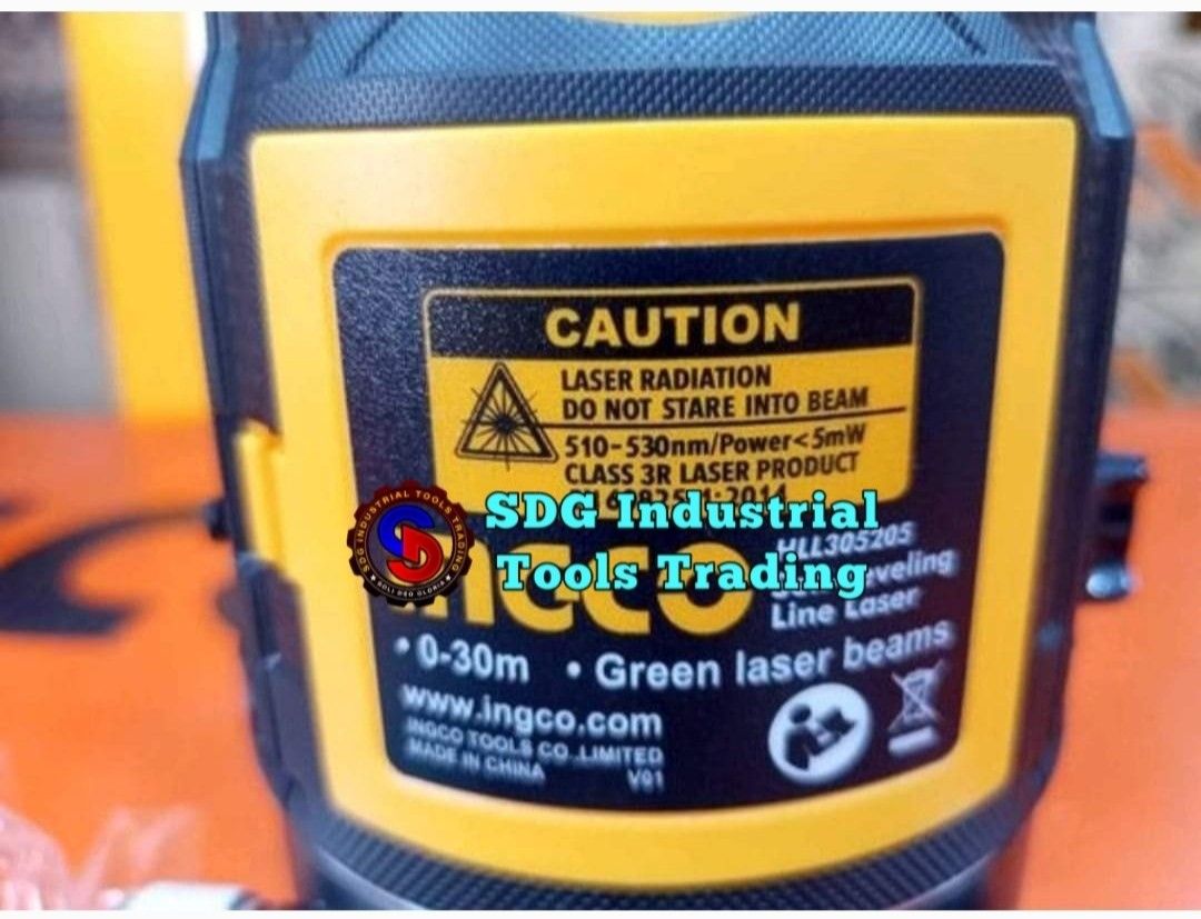 INGCO Self-Leveling Line Laser Green Laser Beams 0~20m (HLL305205 ...