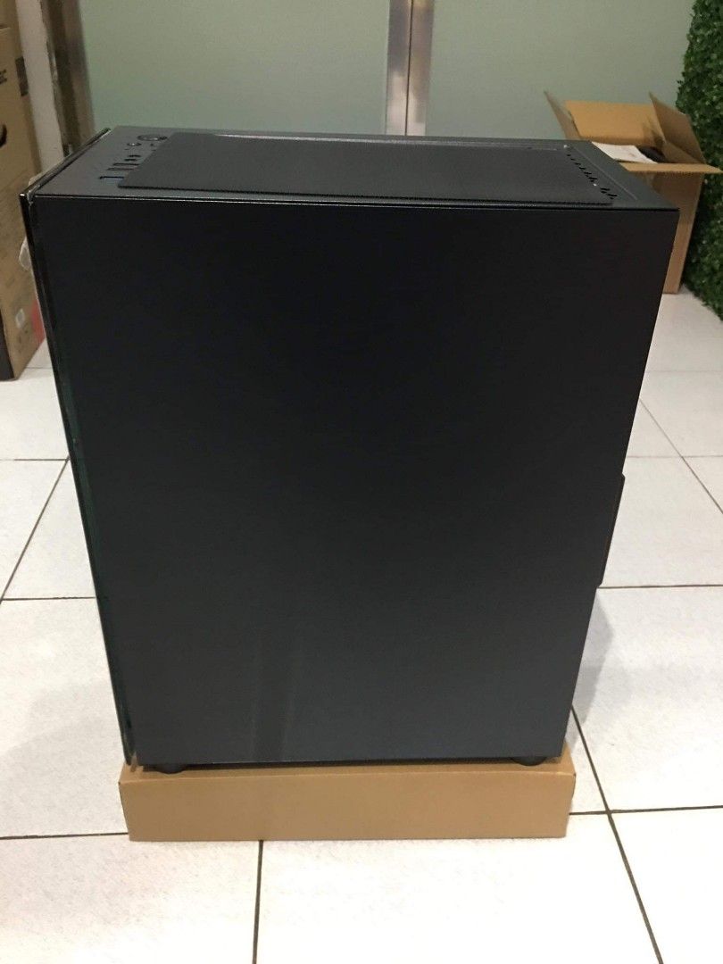 Inplay Meteor 01 ATX MicroATX Mini ITX Tempered Glass PC Case Black ...