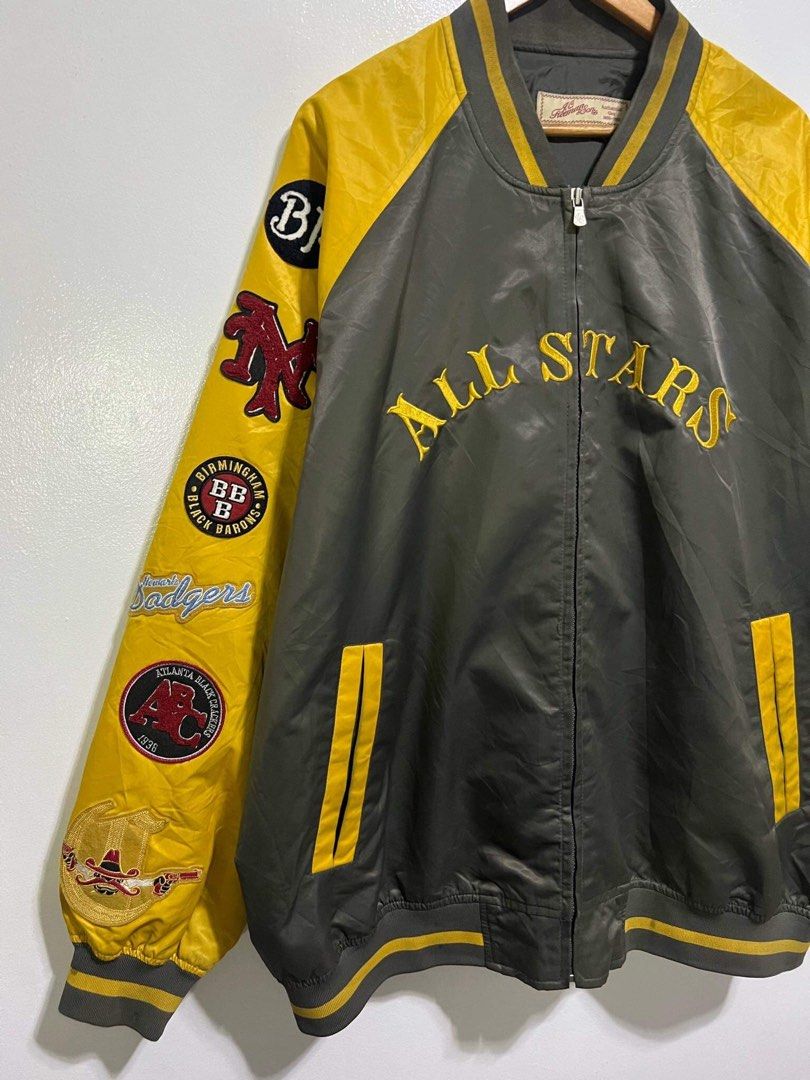 JC Freeman Negro League Allstars Satin Jacket, Men's Fashion, Coats ...