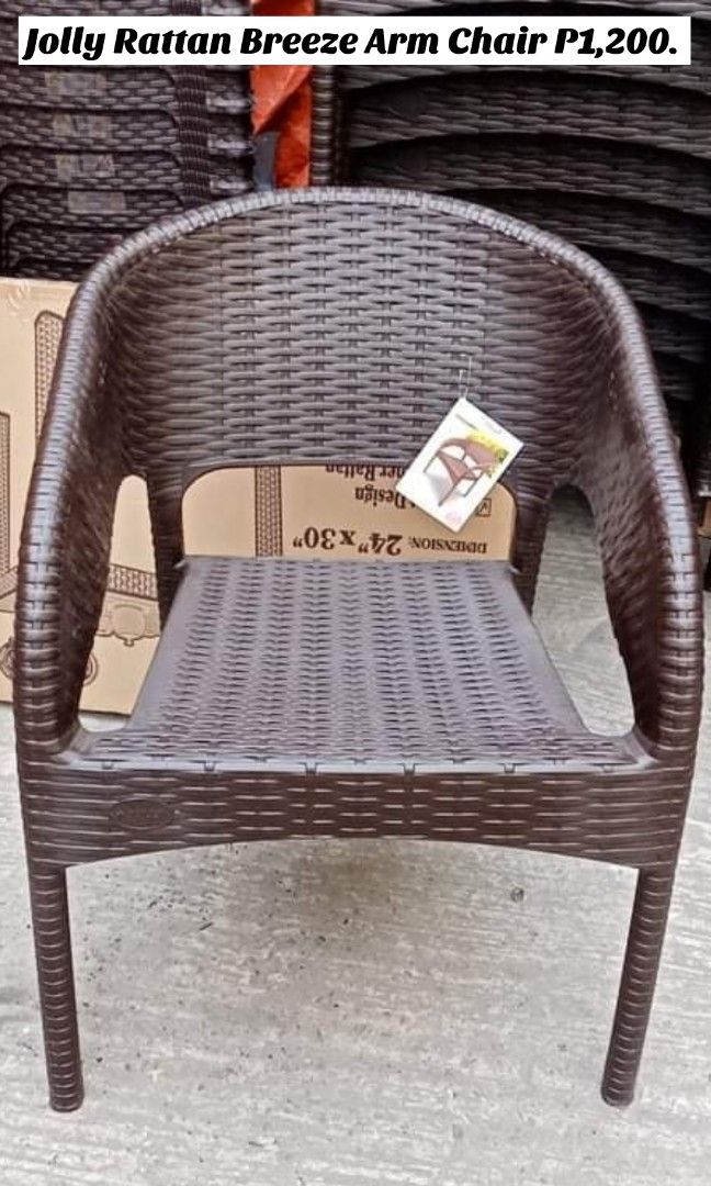 Jolly Plastic Rattan Garden set., Furniture & Home Living, Outdoor ...