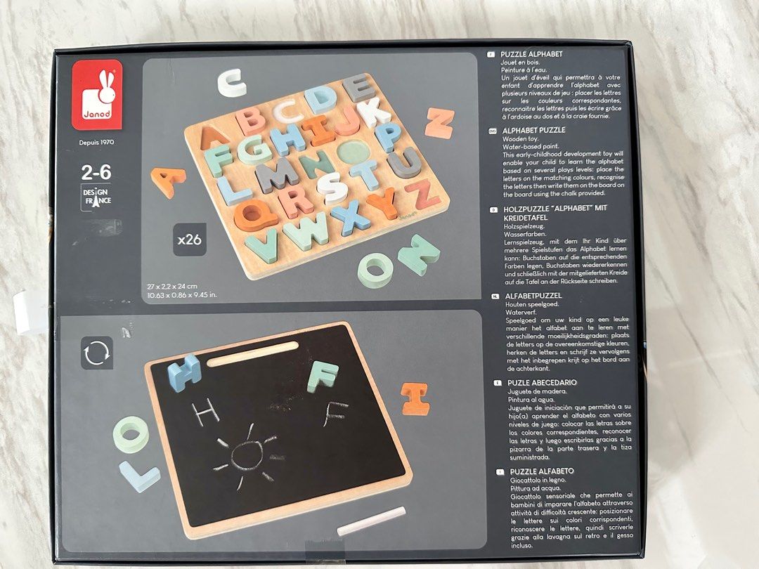Jonad alphabet puzzle, Babies & Kids, Infant Playtime on Carousell