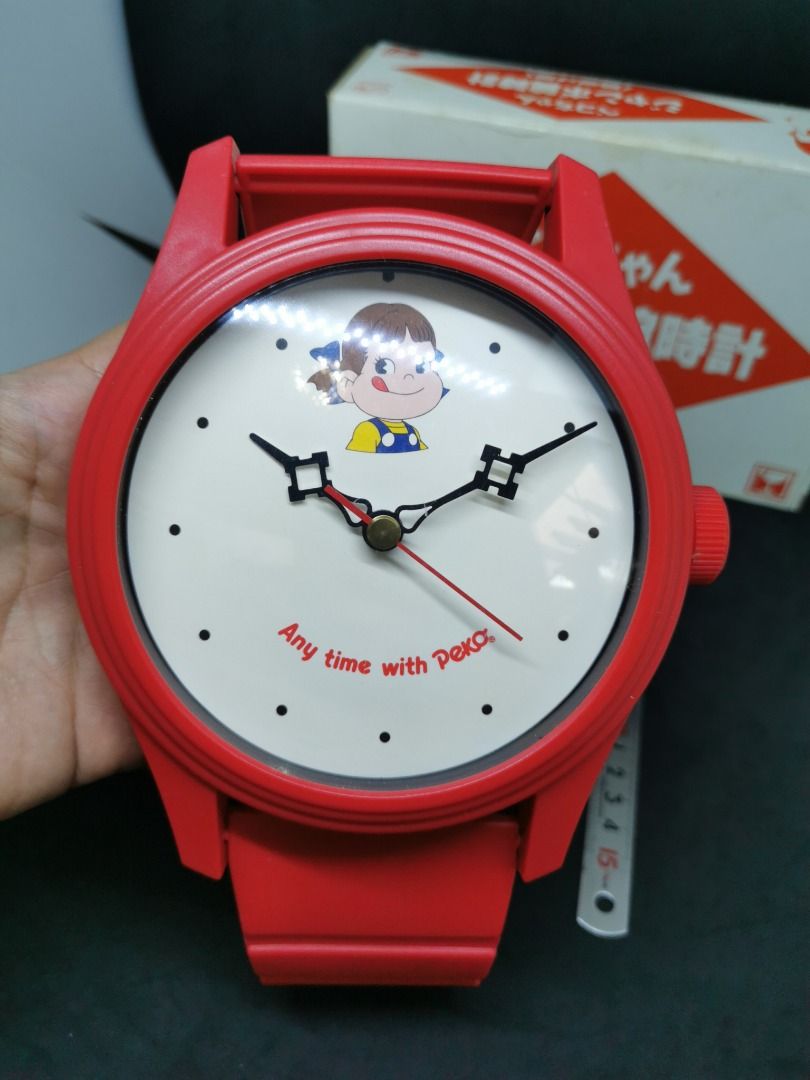 Jumbo Peko Wristwatch Wall Clock by Fujiya, Furniture & Home Living ...