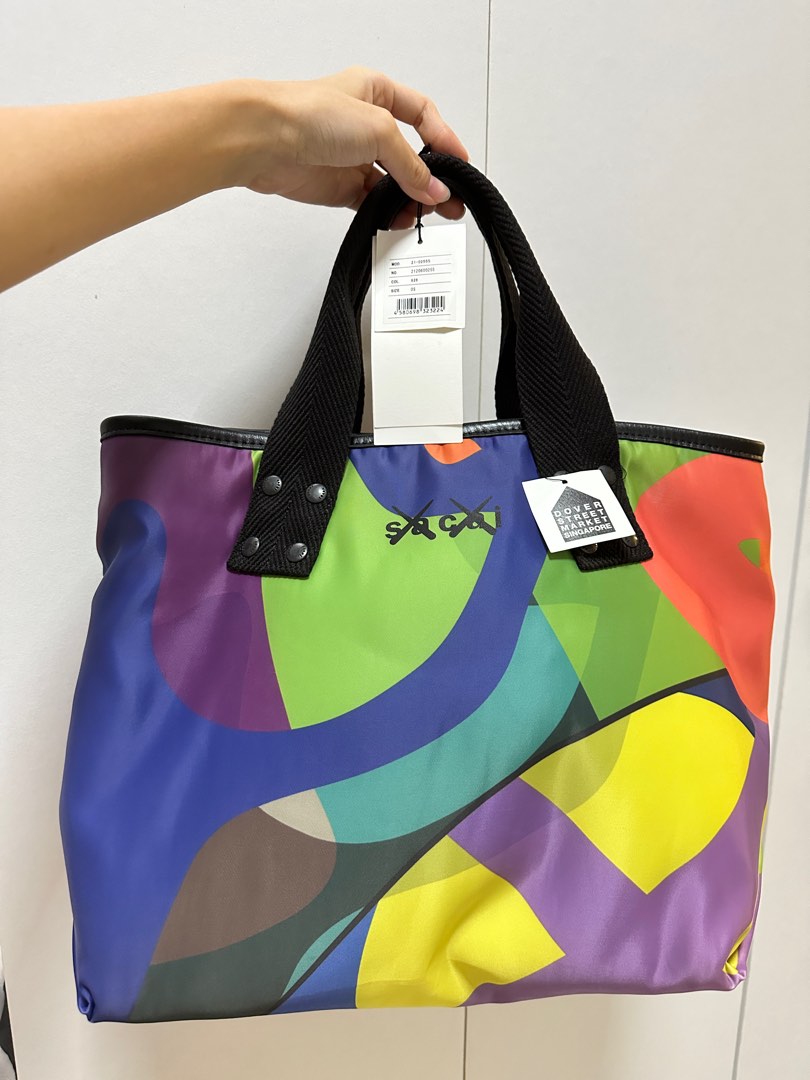 KAWS X SACAI tote bag, Women's Fashion, Bags & Wallets, Tote Bags on ...