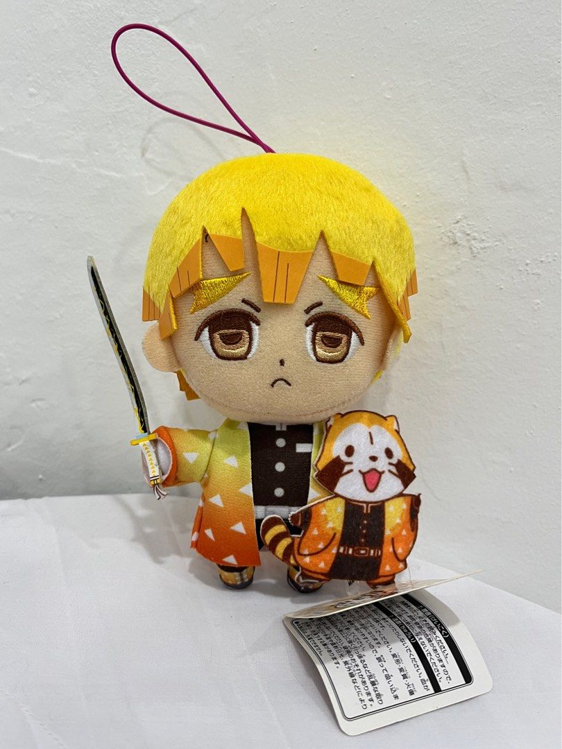 Kimetsu no Yaiba x Rascal Zenitsu Agatsuma Keychain Plush, Hobbies ...