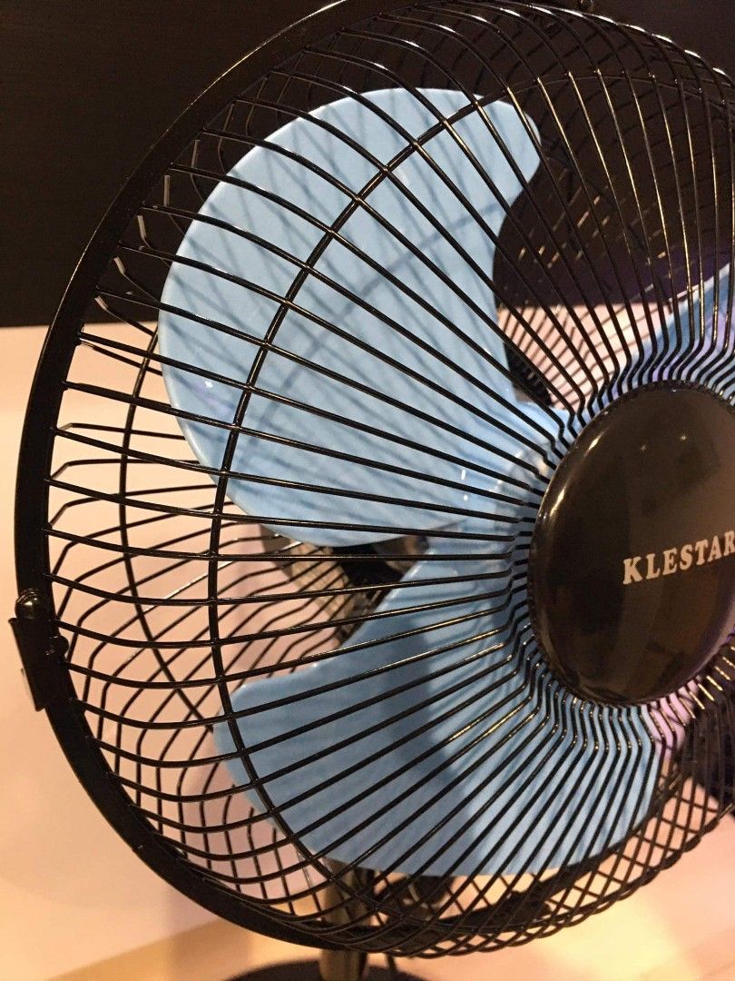 KLESTAR 10" Mini Stand Fan Plastic Blade Black ISP10, Furniture & Home ...
