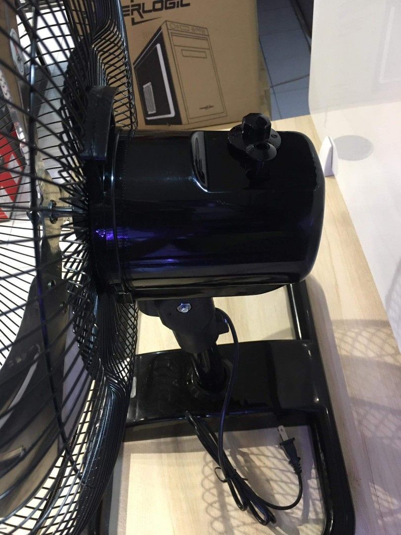 KLESTAR 16" Industrial Ground Fan Metal Blade Black GFX1620, Furniture ...