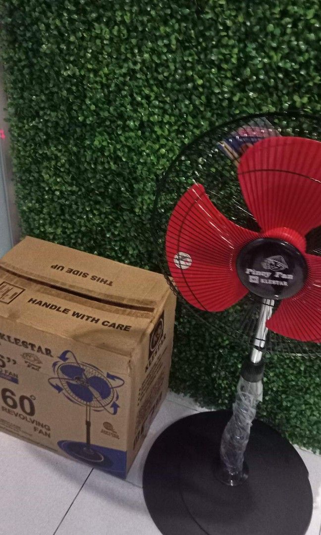 KLESTAR 16" Stand Fan Plastic Blade 360 Degree Rotation Black KSF360R ...