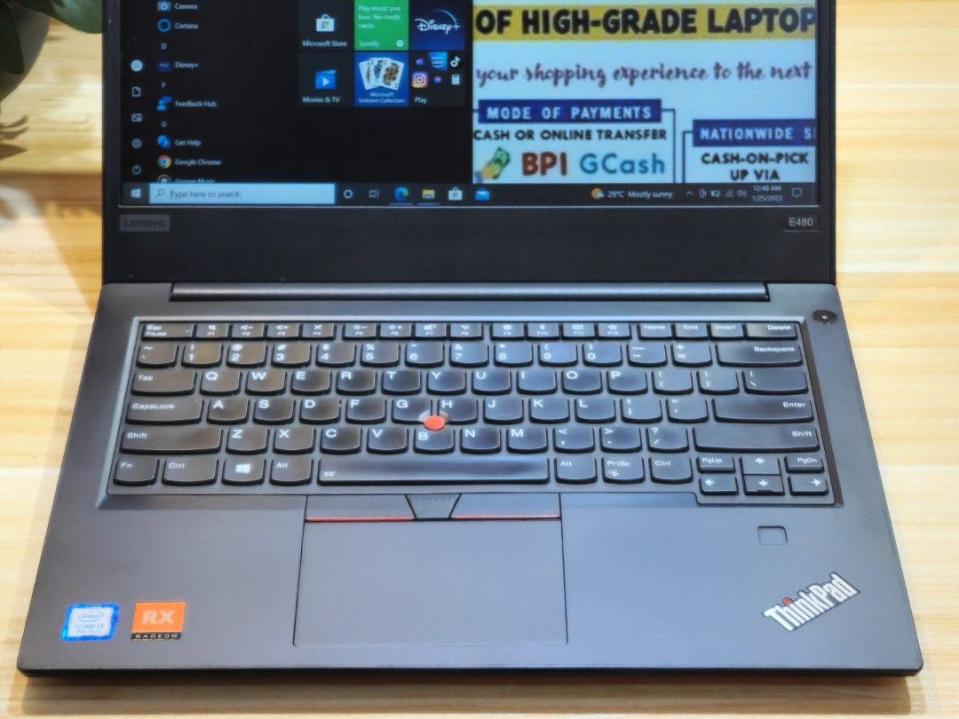 Lenovo ThinkPad E480 i7 8th Gen 8GB RAM 256GB SSD AMD RX550 2GB FULL HD ...