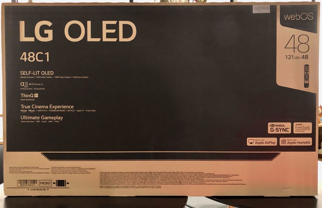 LG C1 48吋 OLED電視, 電視及其他電器 , 電視及其他電器 , 電視在旋轉拍賣