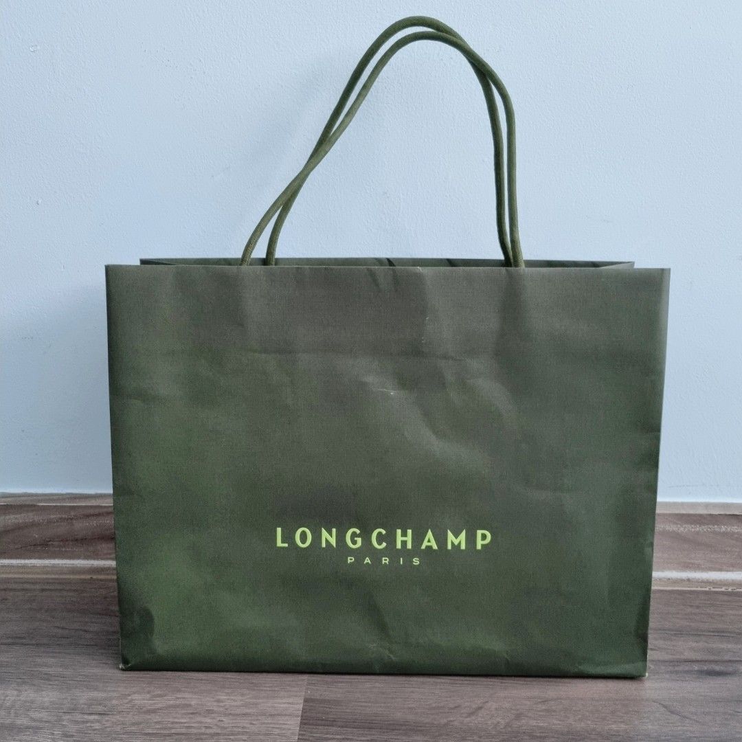 Longchamp Paper Bag, Luxury, Bags & Wallets on Carousell