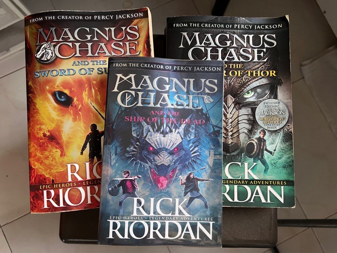 Magnus Chase Books Set of 3, Hobbies & Toys, Books & Magazines, Fiction ...
