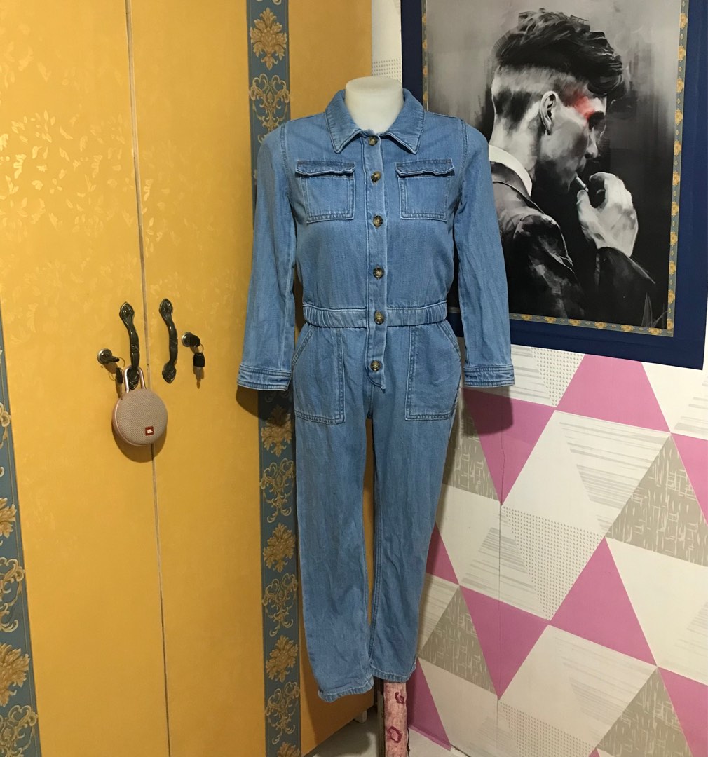 Marks & Spencer Denim Jumpsuit, Women's Fashion, Dresses & Sets ...