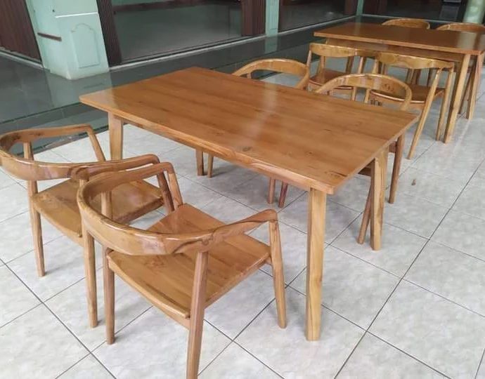 Meja cafe kayu Kursi kayu cafe murah berkualitas | kursi makan kayu ...
