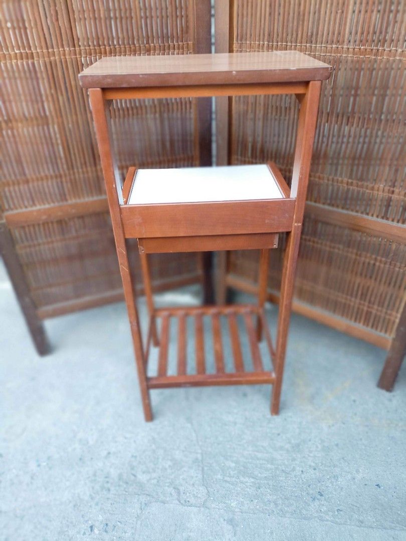 Midcentury telephone stand, Furniture & Home Living, Furniture, Shelves ...