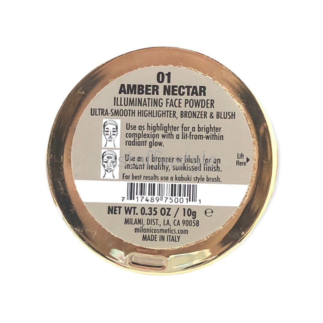 Milani Illuminating Face Powder (Highlighter, Bronzer & Blush), Beauty ...