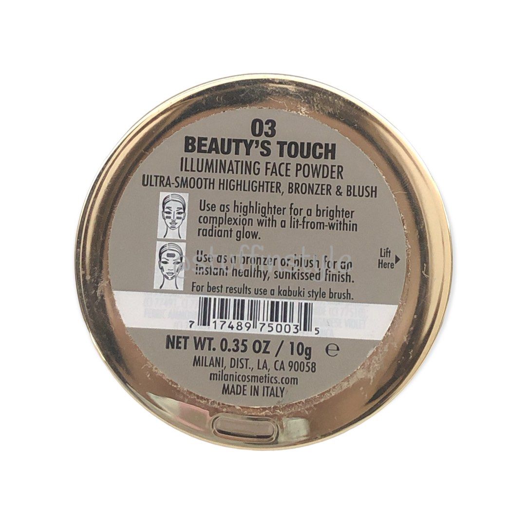Milani Illuminating Face Powder (Highlighter, Bronzer & Blush), Beauty ...