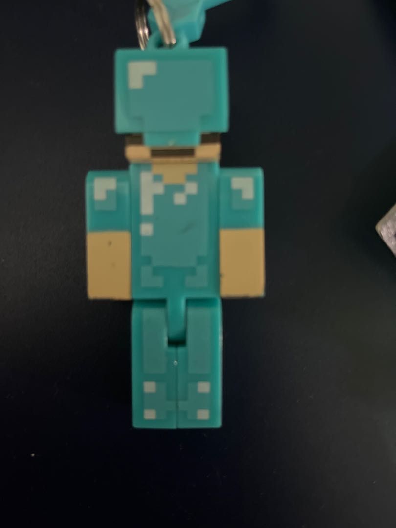 Minecraft keychain, Hobbies & Toys, Toys & Games on Carousell