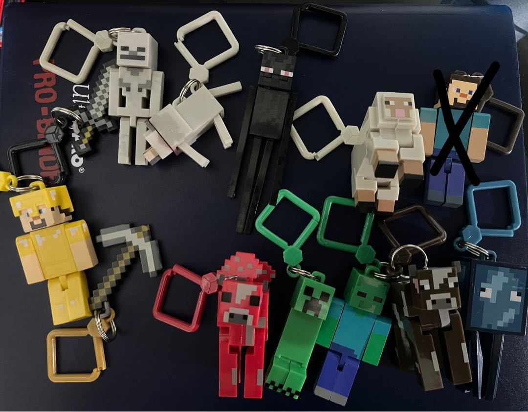 Minecraft keychain, Hobbies & Toys, Toys & Games on Carousell