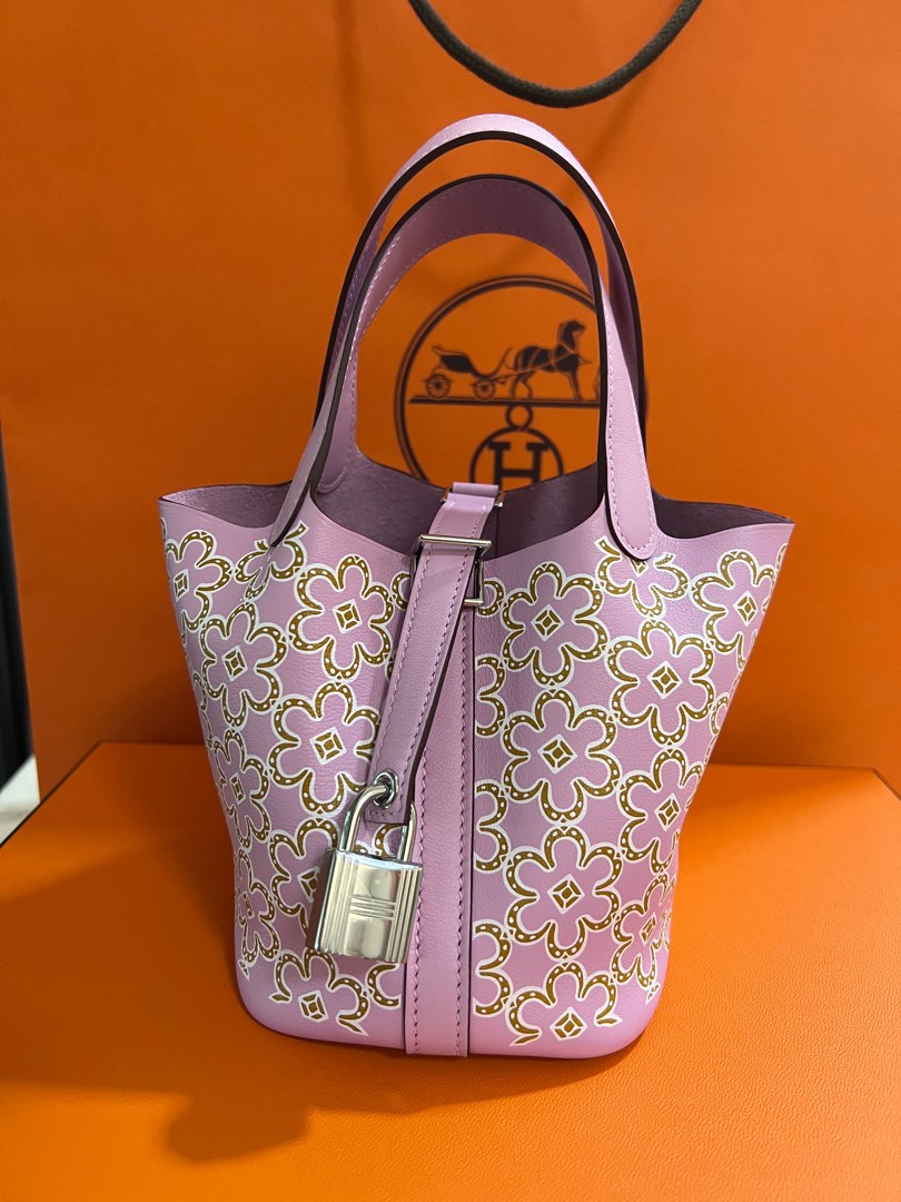 MINI PICOTIN 14 lucky daisy veau swift, Luxury, Bags & Wallets on Carousell