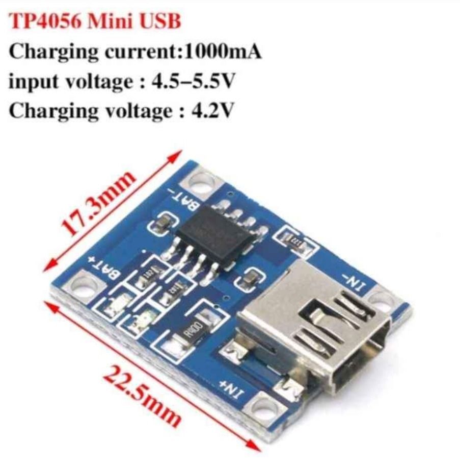 Mini Type USB 5V 1A TP4056 Lithium Battery Charger Module Charging ...