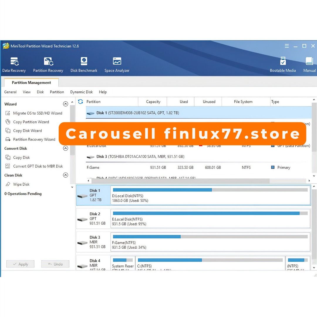 MiniTool Partition Wizard Technician v12.7 Latest 2023 Lifetime For ...